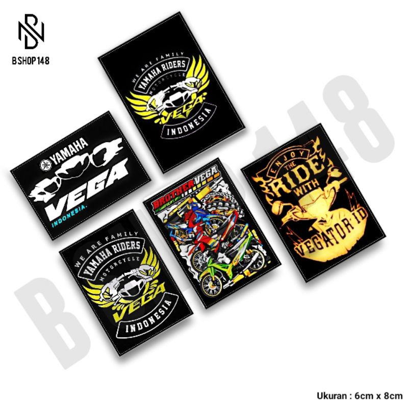 Jual stiker pack vega/stiker touring bikers vega/stiker event komunitas ...