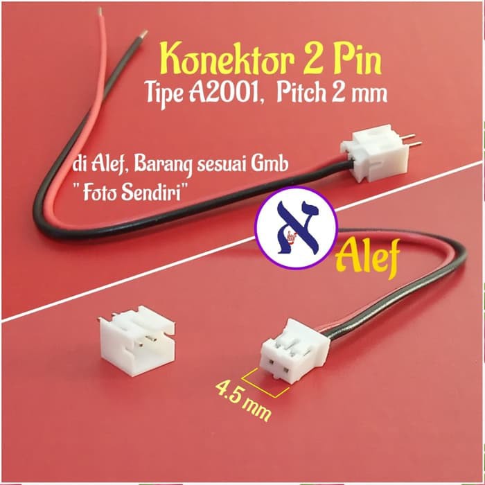 Jual 5Pasang Konektor PH 2 Pin A2001 LHE kabel pitch 2.0 White Housing Socket jst | Shopee Indonesia