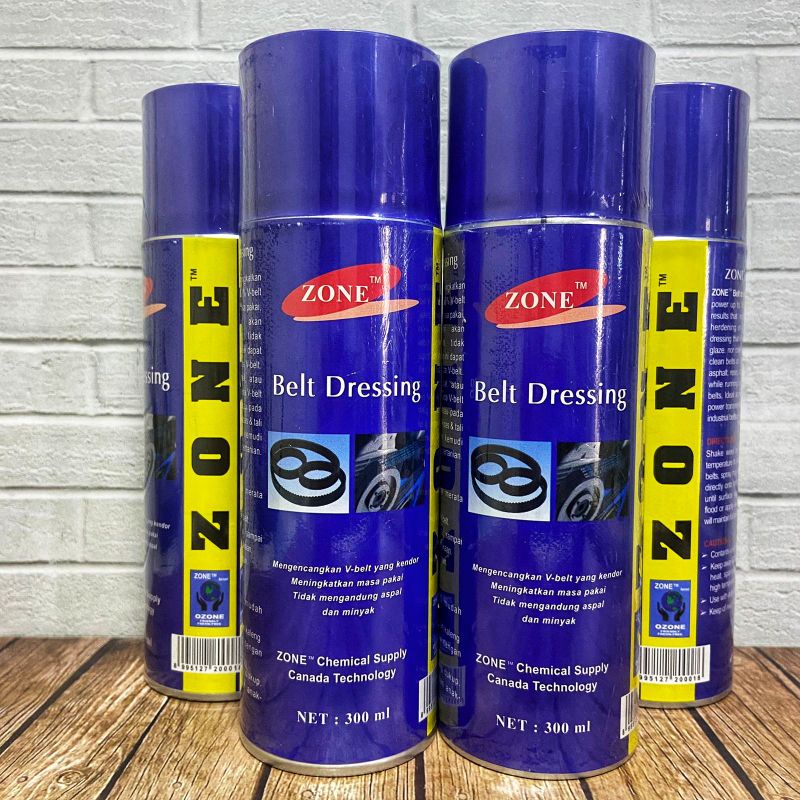 Jual Belt dressing 250 ML zone / pelumas Van belt / Pembersih V-belt ...