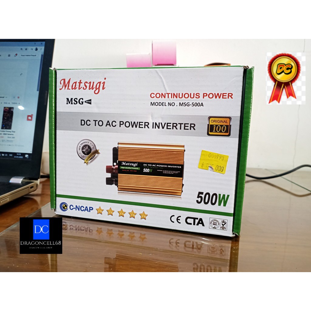 Jual INVERTER Matsugi 500 Watt - DC TO AC POWER INVERTER 500W | Shopee ...