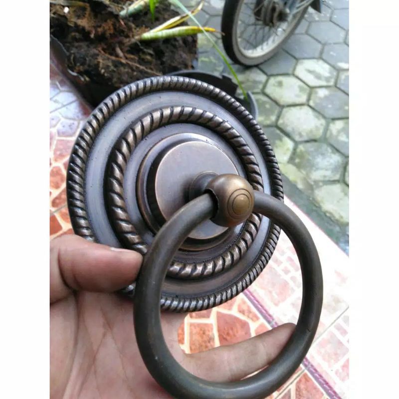 Jual Brass ring pull - handle pintu rumah gagang pintu rumah tarikan ...