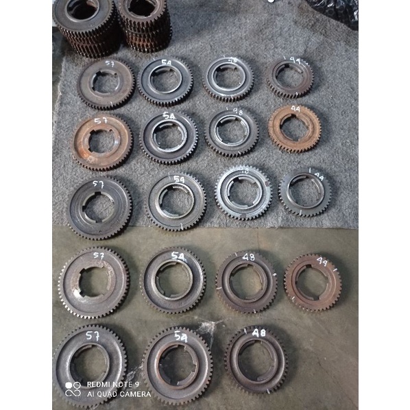 Jual Gear gearbox gearset gigi susun vespa sprint original copotan ...