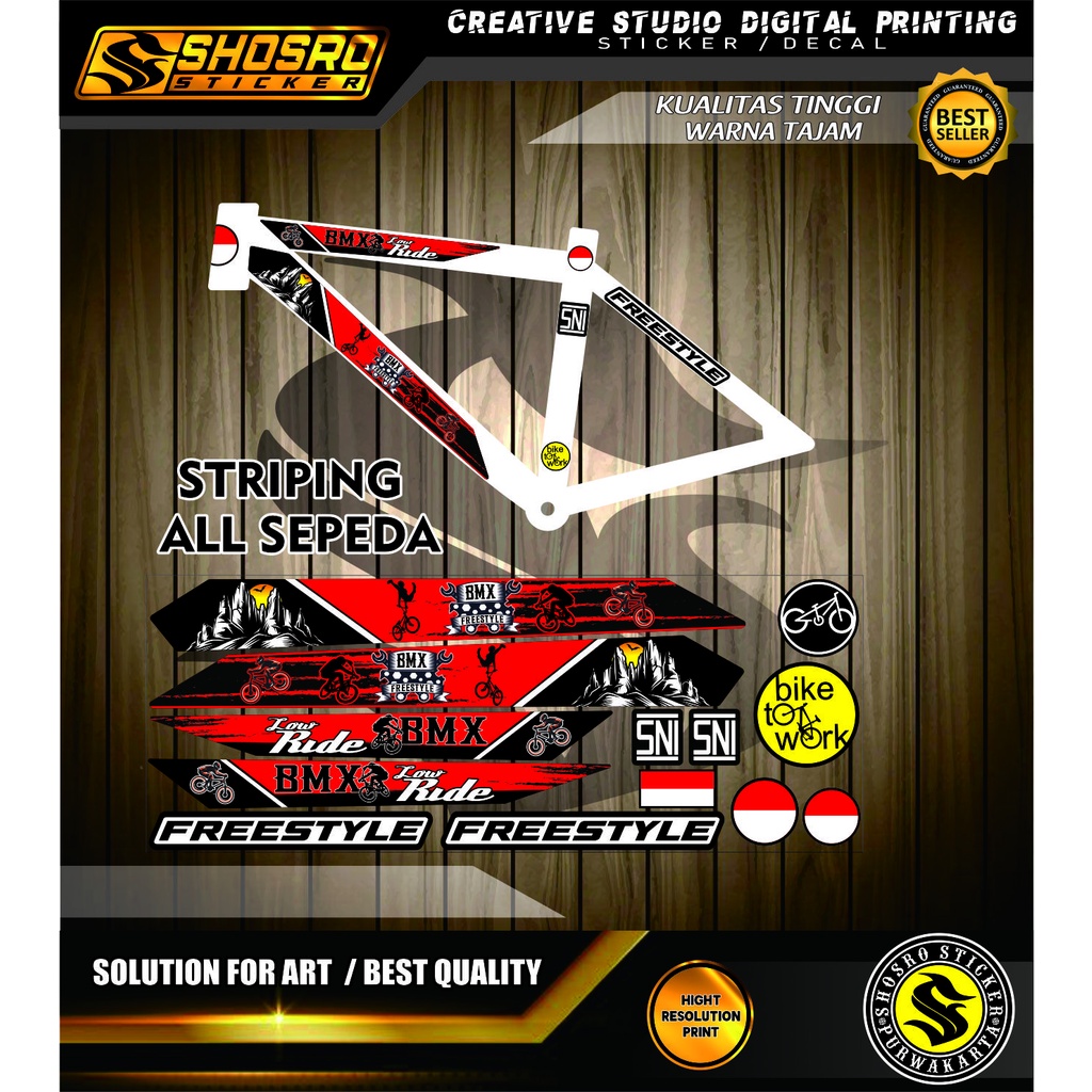 Jual STIKER DECAL / STRIPING VARIASI STRIPING BUAT SEPEDA STIKER ...
