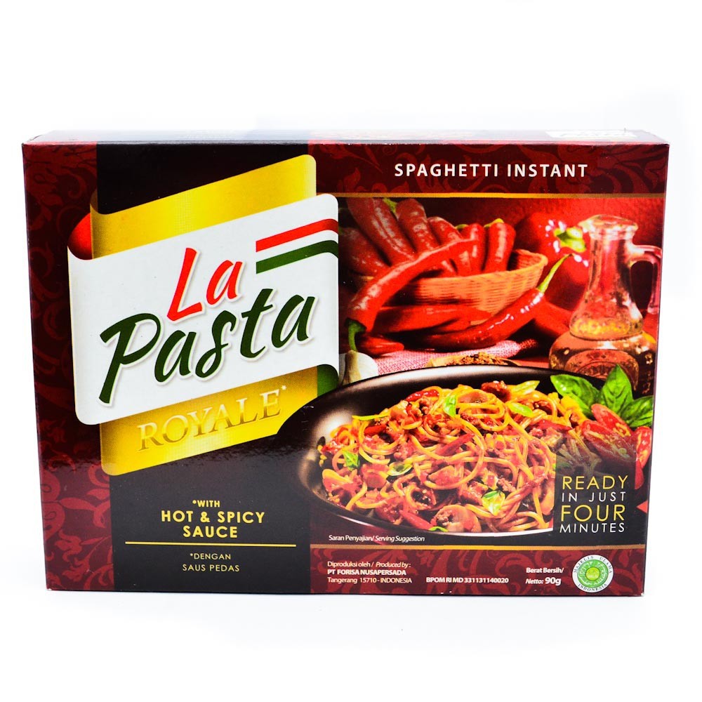 Jual La Pasta Spaghetti Royale Hot & Spicy Sauce 102 gram | Shopee ...