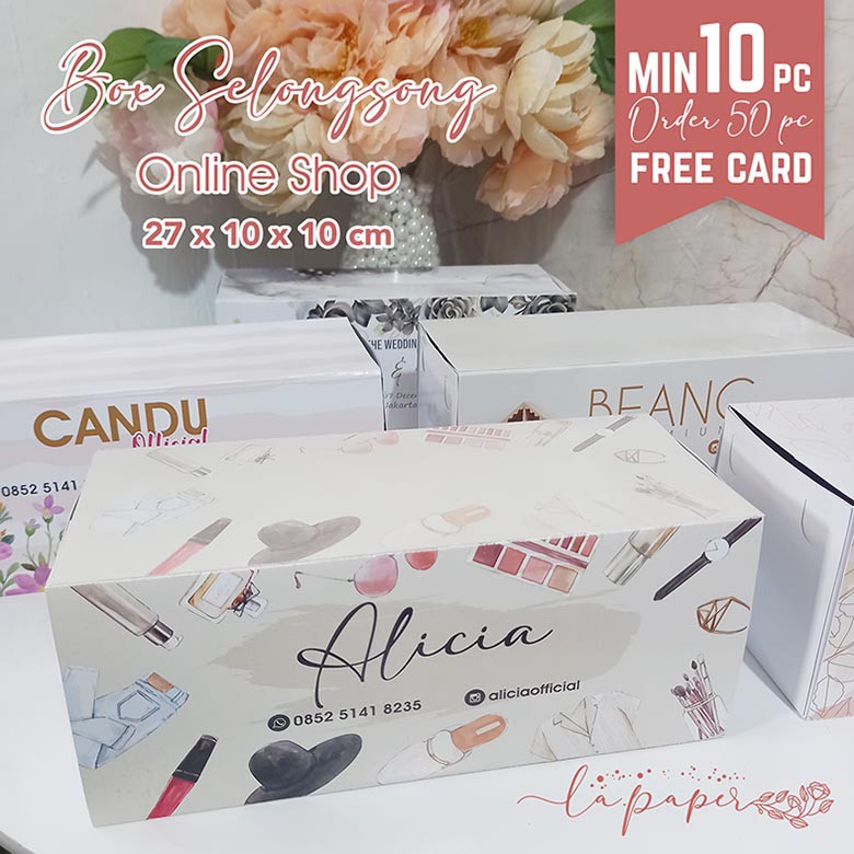Jual BOX SELONGSONG ONLINE SHOP | BOX SELONGSONG TENTENG | 27 x 10 x 10 ...