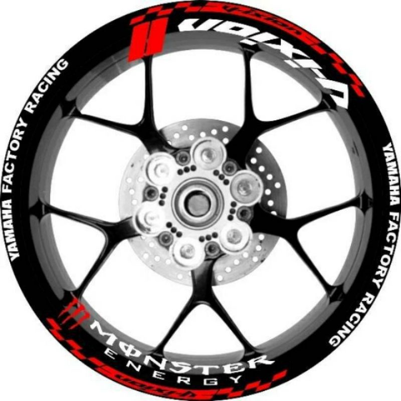 Jual STIKER LIS VELG YAMAHA VIXION MONSTER ENERGY NEW CUTTING STICKER ...