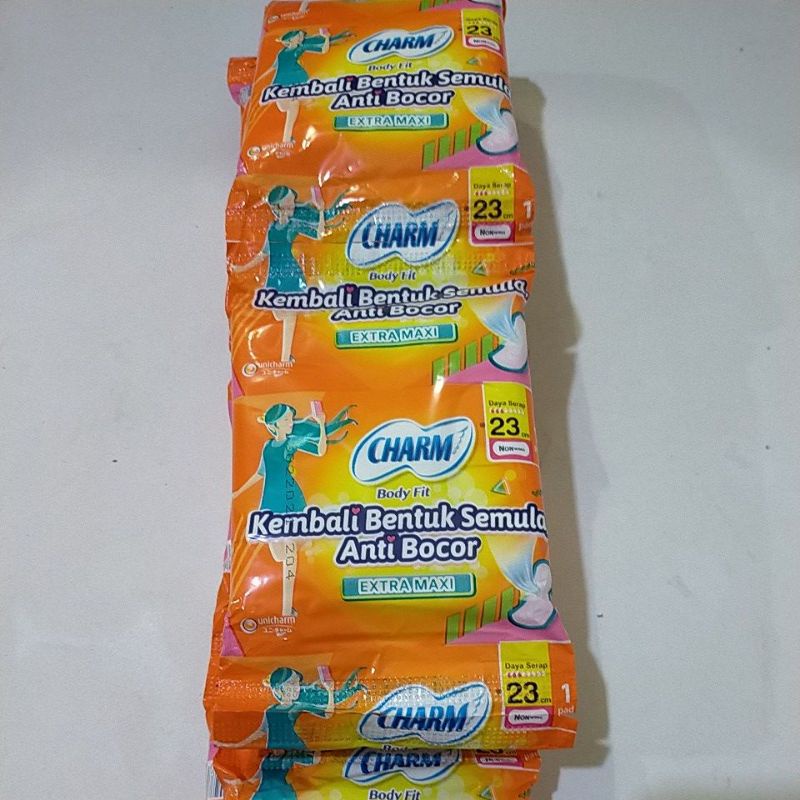 Jual Pembalut Wanita Charm Body fit satuan renceng | Shopee Indonesia