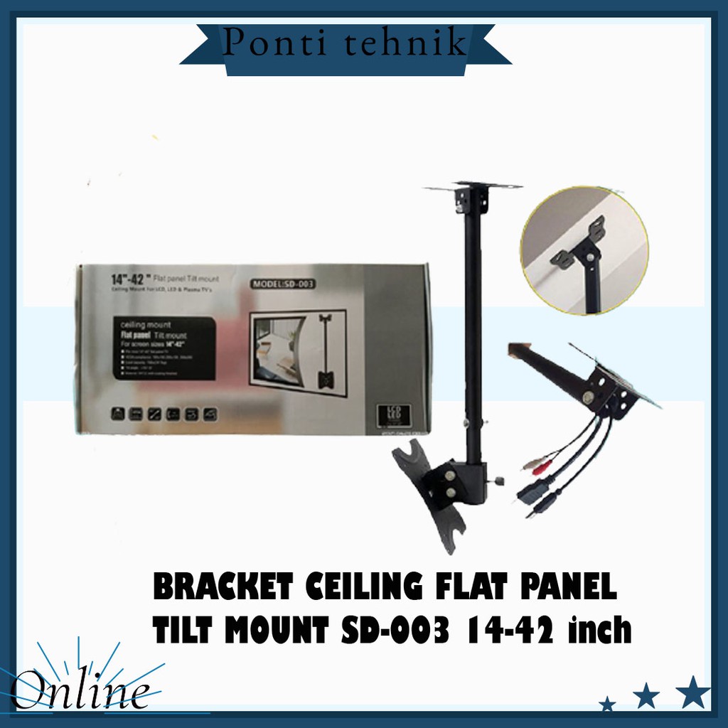 Jual BRACKET TV *CEILING MOUNT*SD-003 | Shopee Indonesia