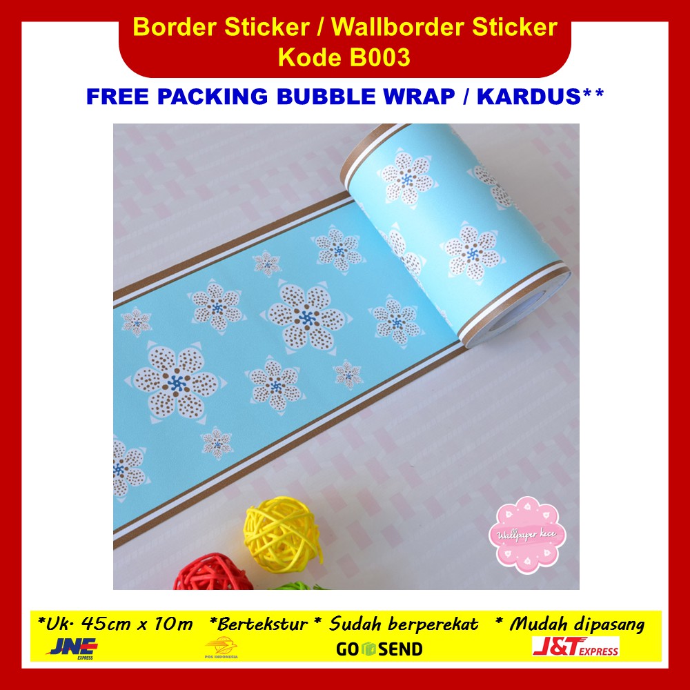 Jual Roll Wallborder Sticker Border Dinding List Tembok Wallpaper ...