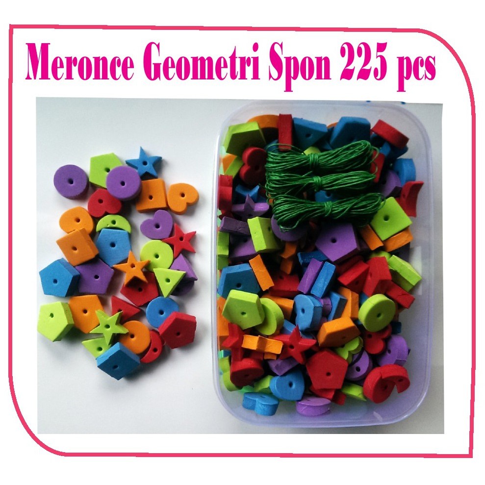 Jual Meronce Geometri Spon Isi 225pcs Box | Shopee Indonesia
