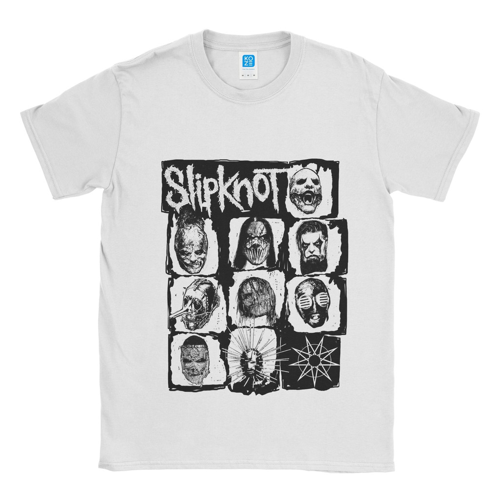 Jual Baju Kaos Band Slipknot Mask Summer Tour | Shopee Indonesia