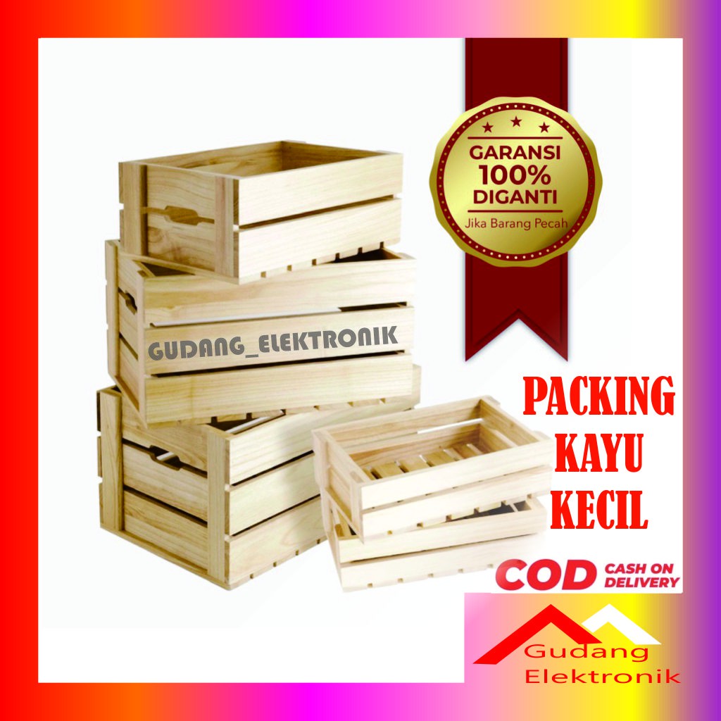 Jual Tambahan Packing Kayu Ukuran Kecil Plus Bubble Wrap / Paking Kayu ...