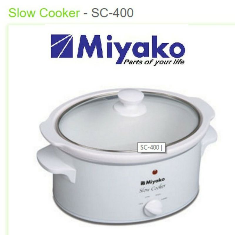 Jual Miyako Slow Cooker 4 Liter Besar | Shopee Indonesia