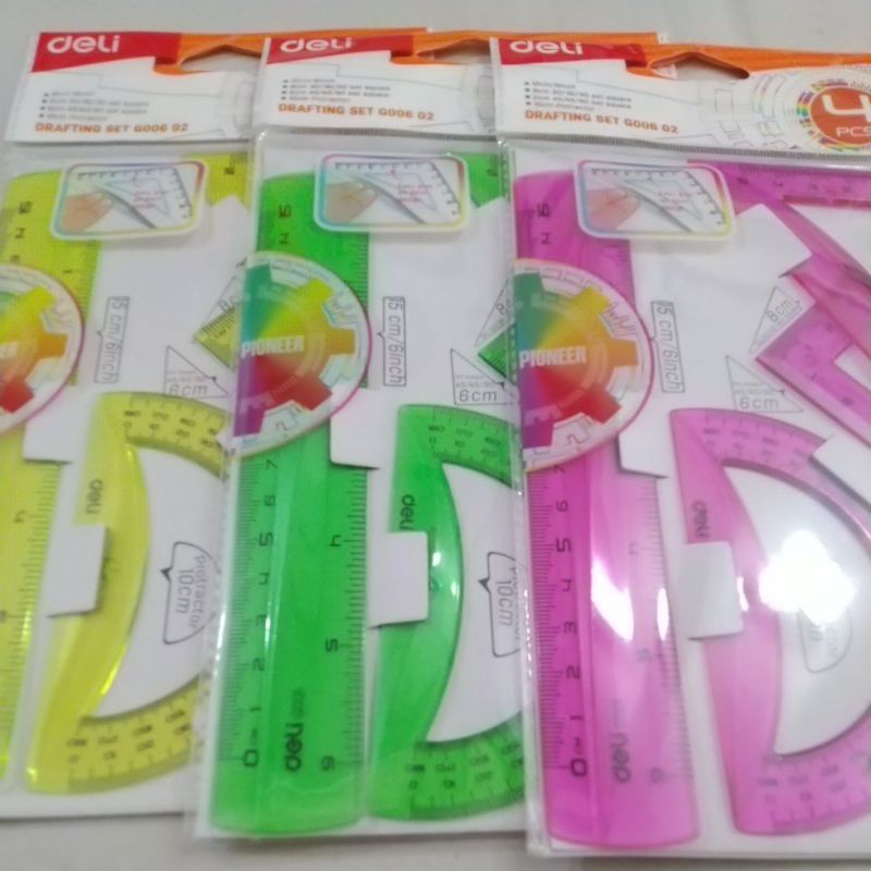 Jual Penggaris Set merk Deli | Shopee Indonesia