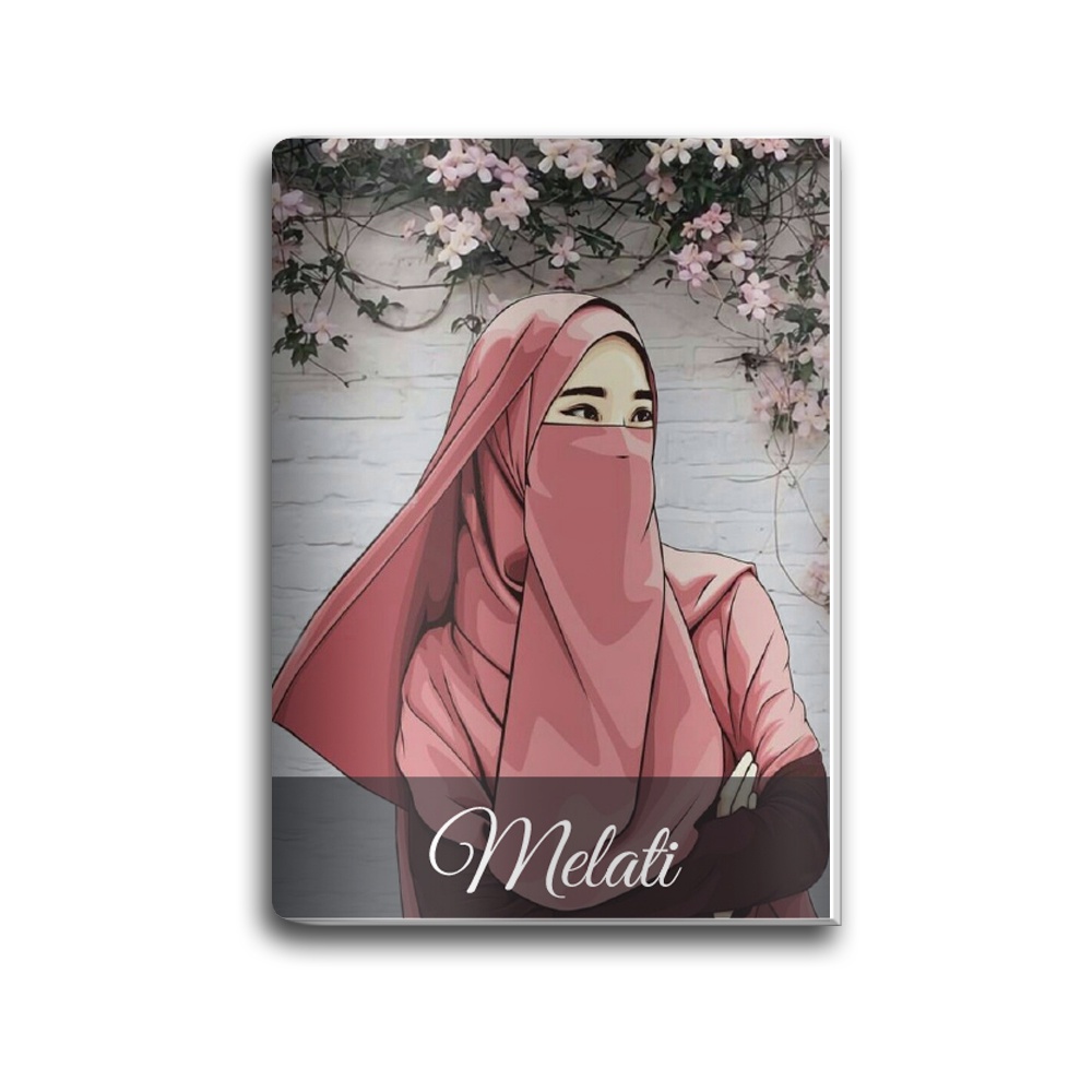 Jual Notebook Muslim Hijab Buku Catatan Hijaber Muslimah Bergaris ...