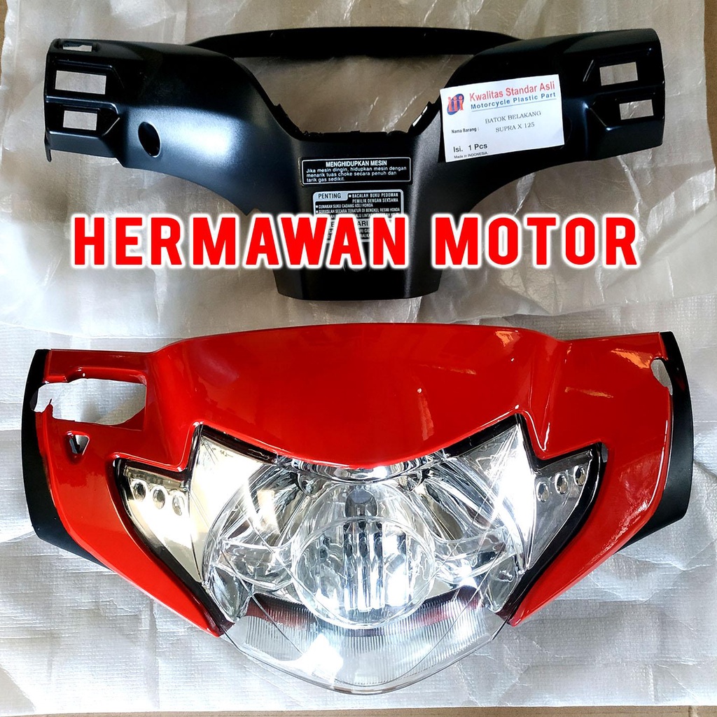 Jual Batok depan belakang dan lampu depan honda supra x 125 lama/old th ...