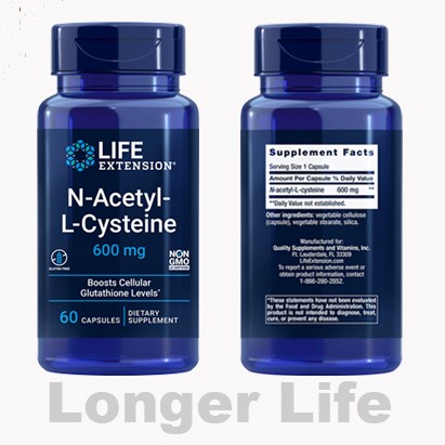 Jual COD LIFE EXTENSION NAC NAC N-Acetyl-L-Cystein, 600 MG, 60 Capsules ...
