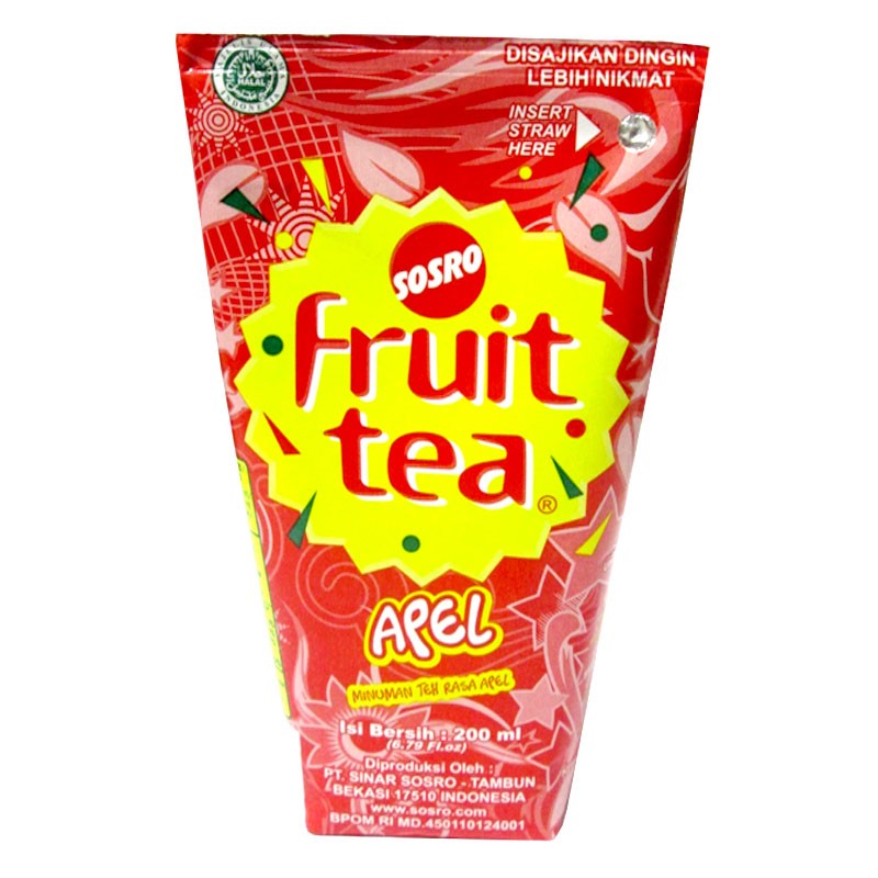Jual Fruit Tea Minuman Teh Apel 200 ml | Shopee Indonesia