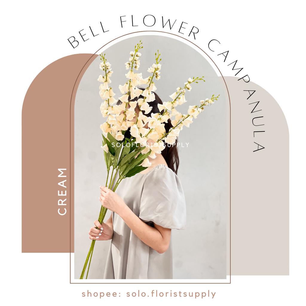 Jual BELL FLOWER CAMPANULA BUNGA LONCENG Premium Delphinium Artificial ...