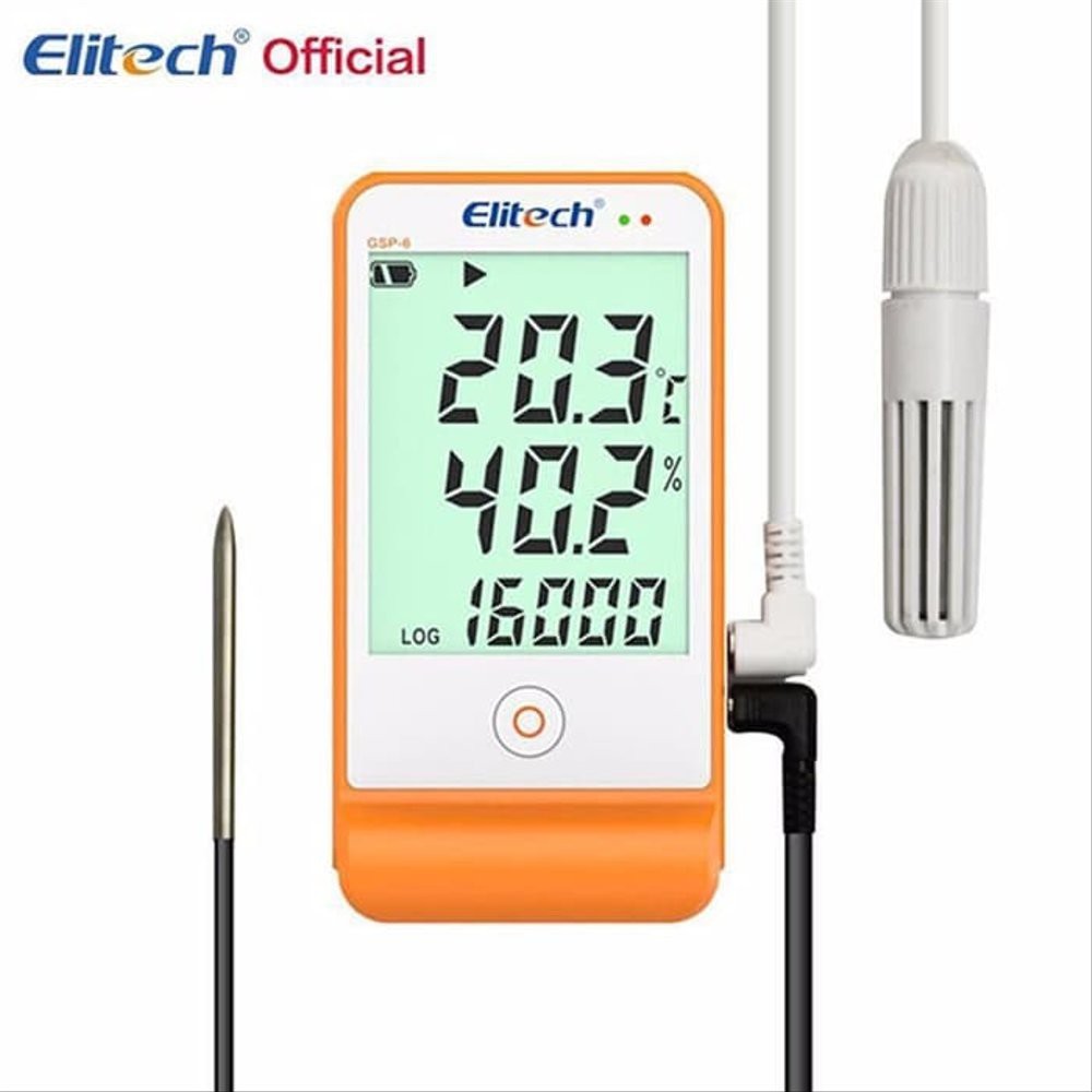 Jual Humidity & Temperature Data Logger Elitech GSP6 ORIGINAL GSP-6 ...