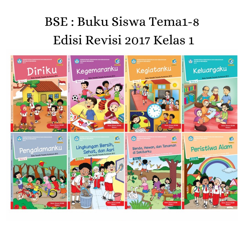 Jual Buku Tematik Kelas 1 SD Buku Siswa Tema Edisi Revisi 2017 Kelas 1 ...