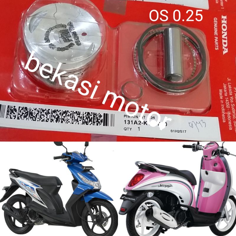 Jual pen ring seher piston kit honda beat karbu scoopy karbu spacy ...