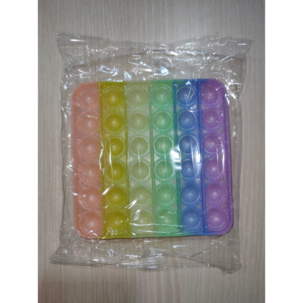 Jual Popit pop it rainbow viral push pop bubble fidget mainan pop it ...
