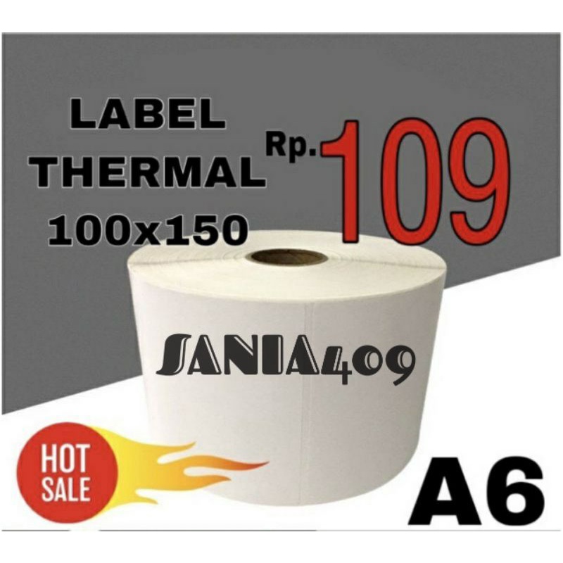 Jual Lebel / kertas / thermal termal uk 100x150 isi 500 lembar murah | Shopee Indonesia