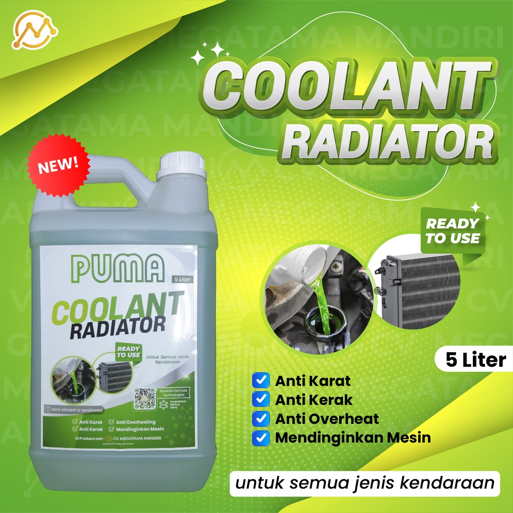 Jual Cairan Pendingin Radiator Coolant PUMA Ready to Use | Shopee Indonesia