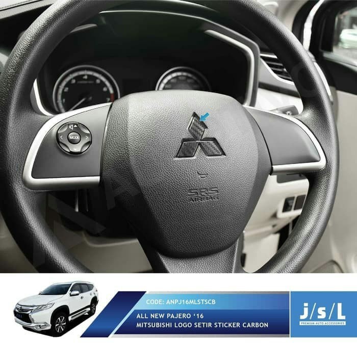 Jual STIKER LOGO STIR MOBIL ALL NEW PAJERO CARBON | Shopee Indonesia