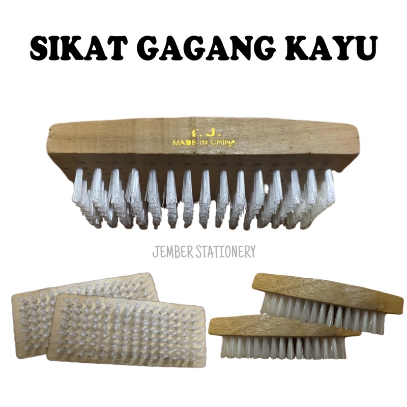 Jual (1biji) Sikat Kayu | Sikat Baju Gagang Kayu | Shopee Indonesia