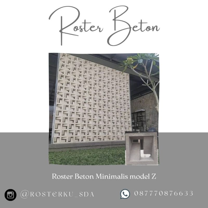 Jual Roster minimalis Loster Minimalis Roster Beton aneka model ...