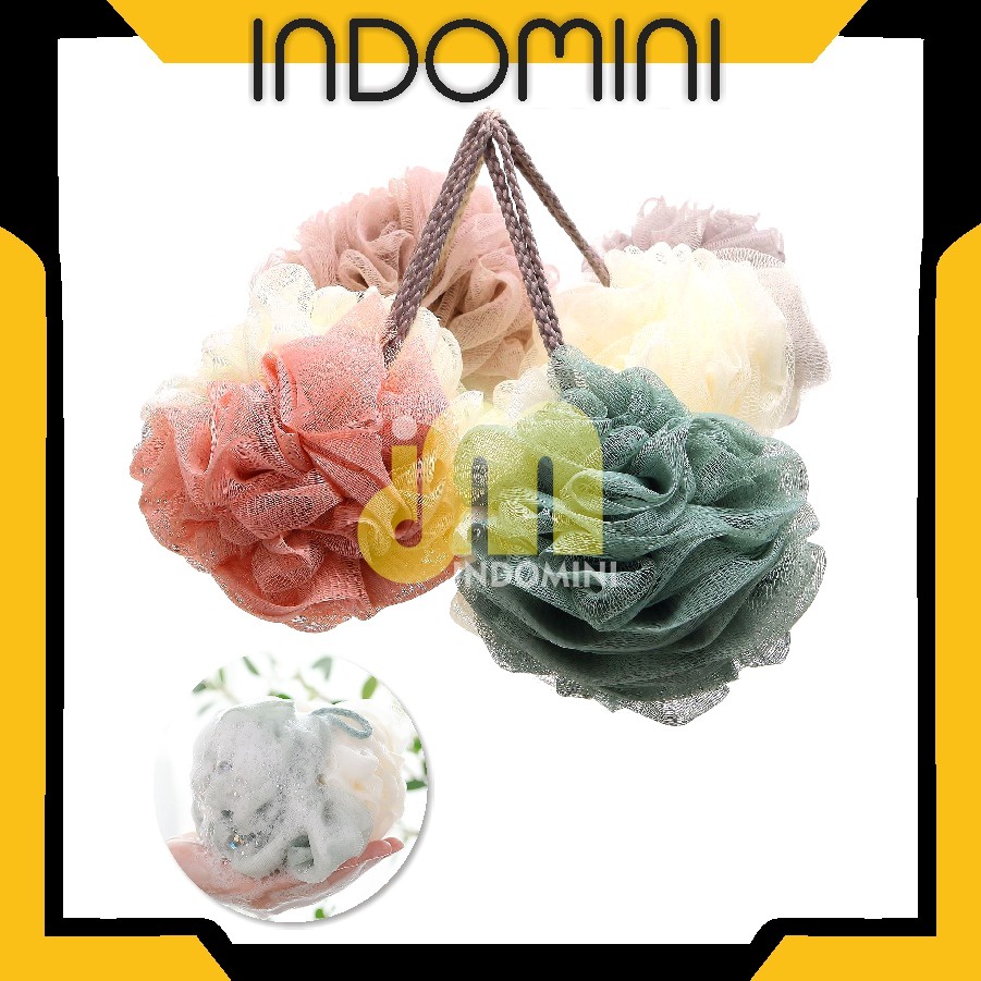 Jual INDOMINI Spons Mandi Jaring / Shower Puff / Sponge Sikat Badan ...