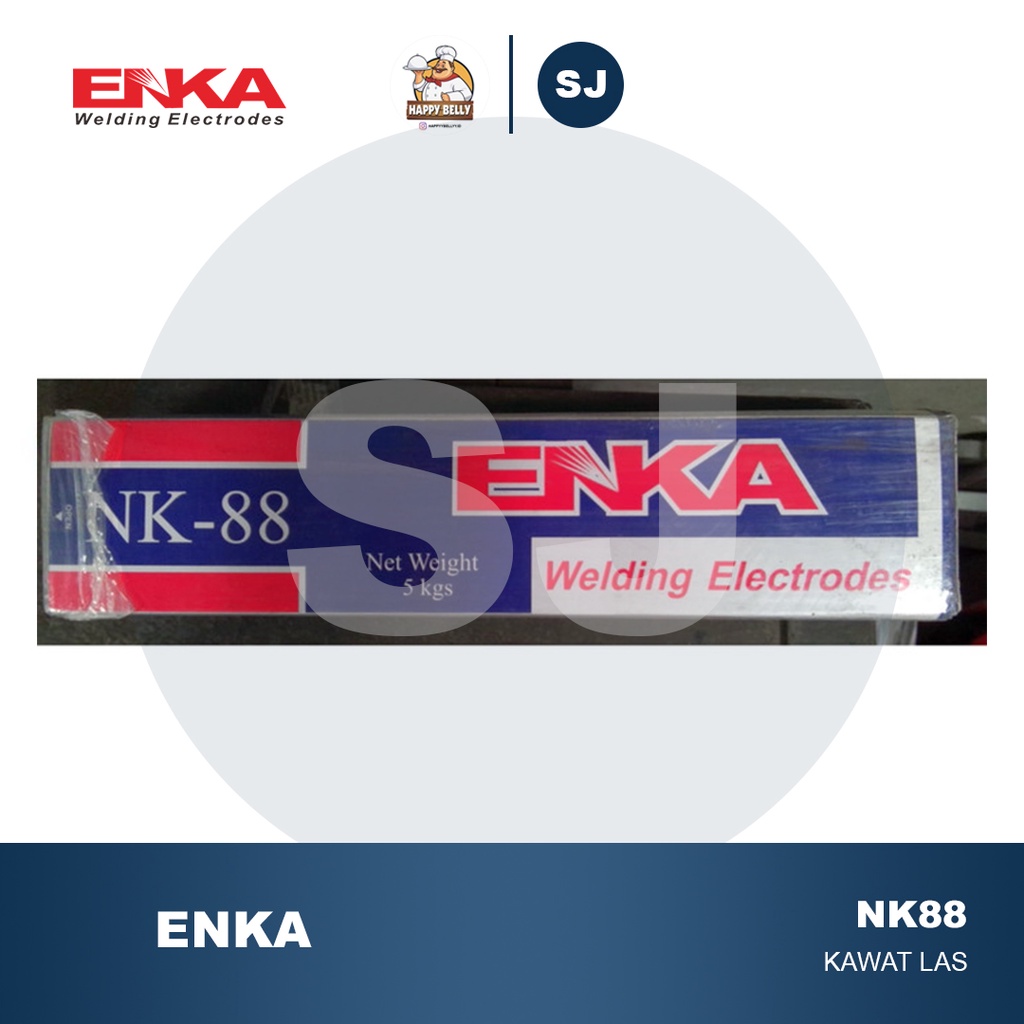 Jual Kawat Las ENKA NK-88 NK88 NK 88 3,2 x 350mm 3,2mm 5 KG | Shopee Indonesia
