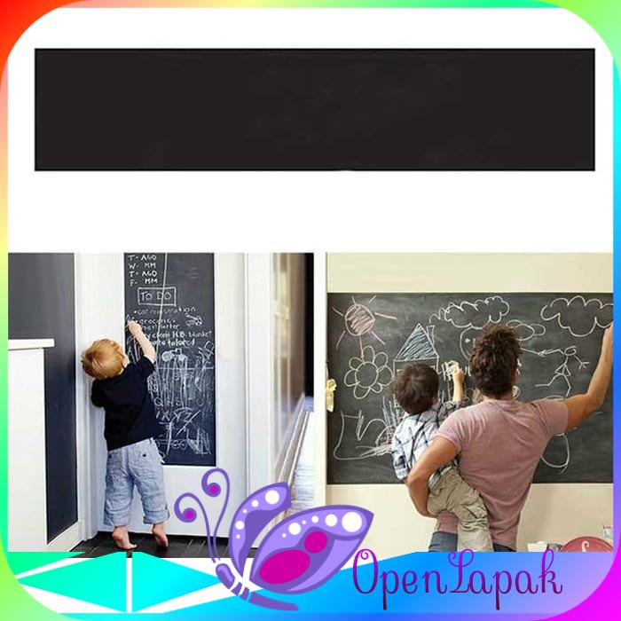 Jual DIY Blackboard Wall Sticker Stiker Dinding Papan Tulis Kapur cocok ...