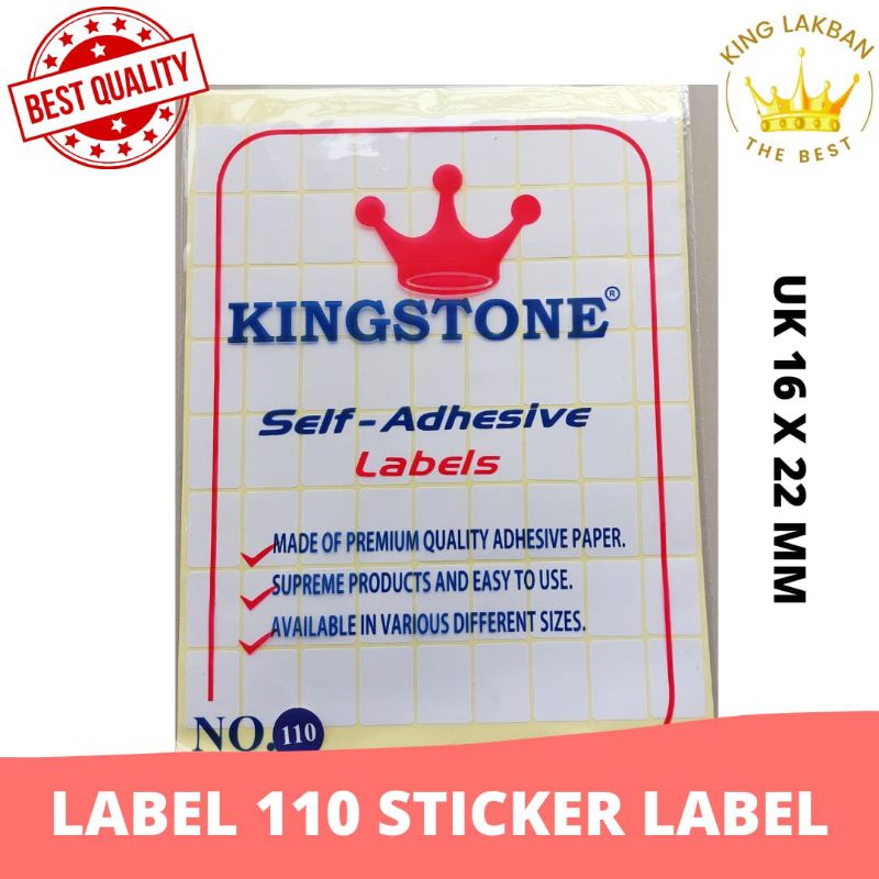 Jual Label 110 Sticker Label Kertas Sticker Undangan Putih Polos ...