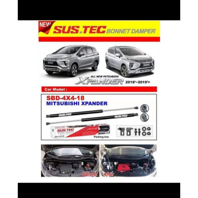 Jual Sustec Hidrolik Kap Mesin / Engine Hood Damper Mitsubishi Xpander ...