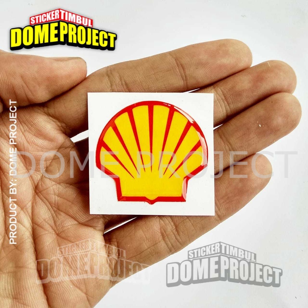 Jual SHELL STIKER EMBLEM RESIN LENTUR AKSESORIS KACA MOBIL STIKER BODY ...