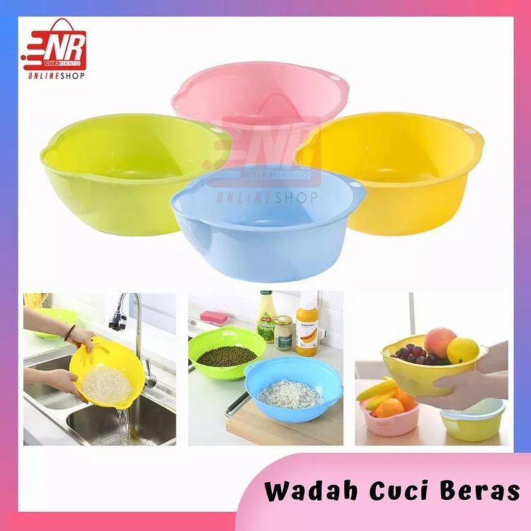 Jual Baskom cuci beras Saringan beras Baskom cuci buah dan sayur ...