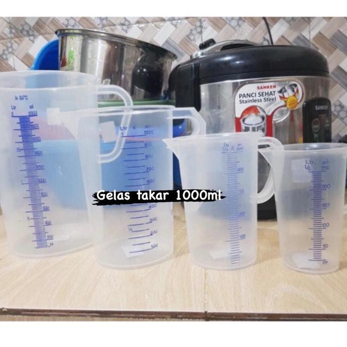 Jual Gelas Takar Gelas Ukur Gelas Literan / Takaran Air 1 Liter ...