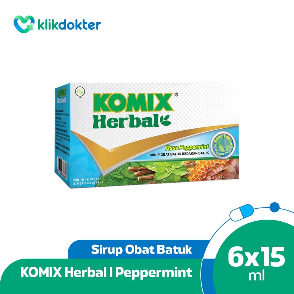 Jual B7 Komix Herbal Peppermint 6 sachet | Shopee Indonesia