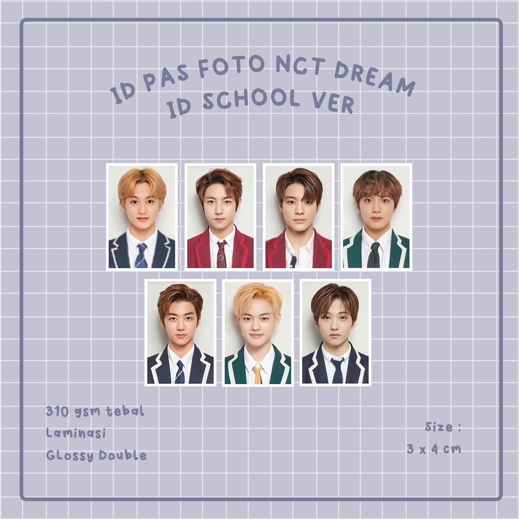 Jual Nct Dream Student ID Pas foto I Pas foto Nct | Shopee Indonesia