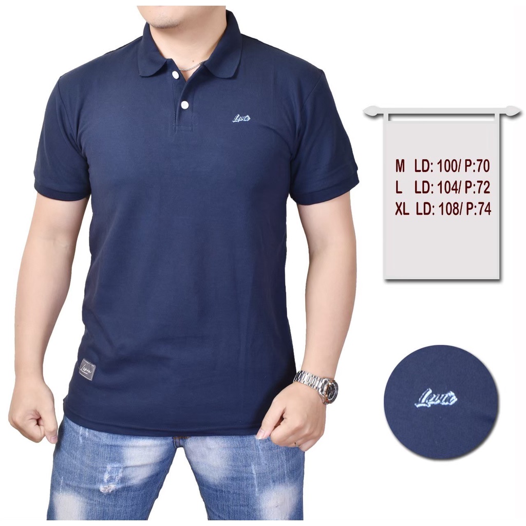 Jual BIG SIZE polo shirt kaos kerah levin | Shopee Indonesia