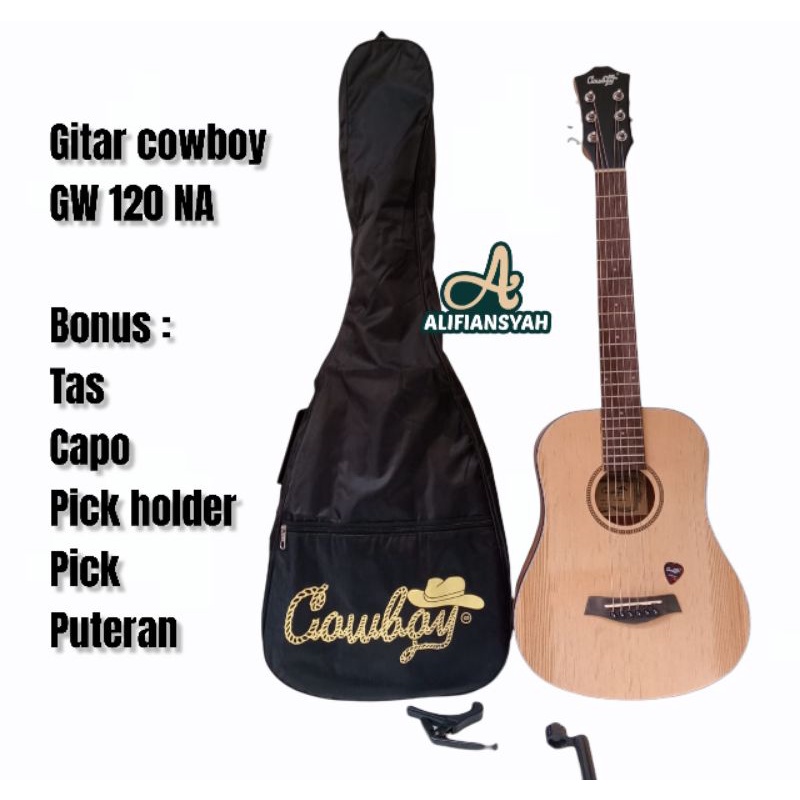Jual gitar akustik cowboy original ukuran 3/4 guitar string GW120 ...