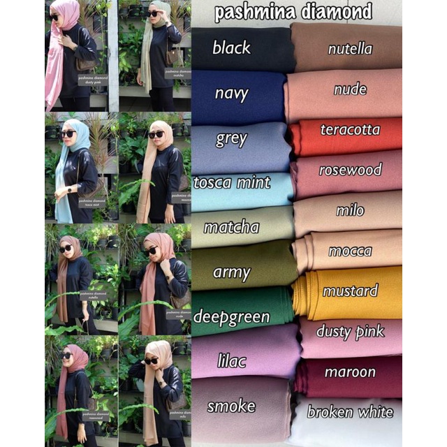 Jual PASHMINA DIAMOND 180cm | Shopee Indonesia