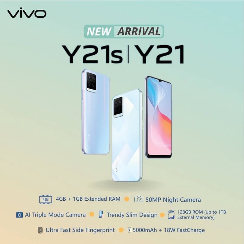 Jual Vivo Y21s | Y21 RAM 4gb garansi resmi | Shopee Indonesia