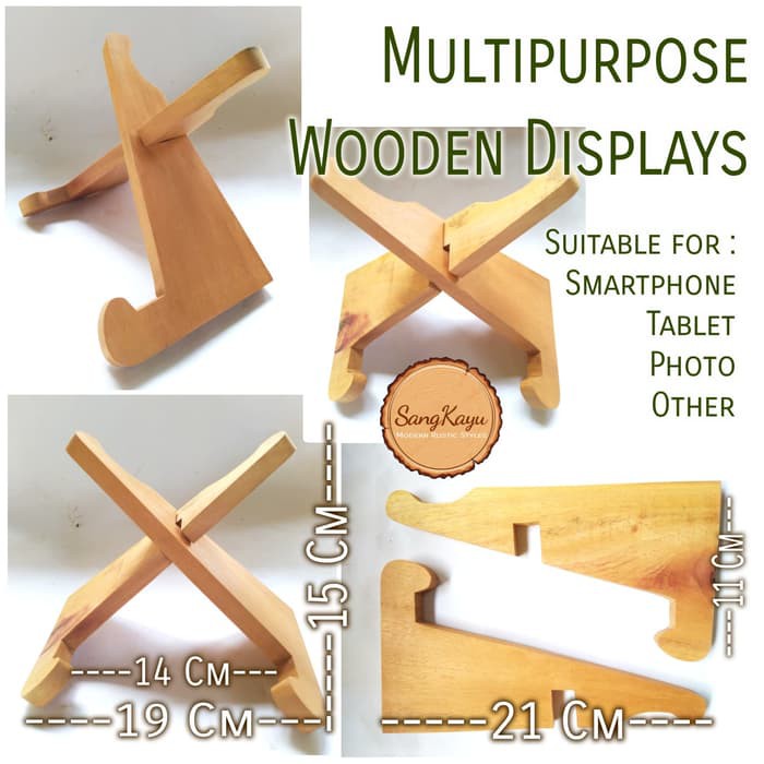 Jual SangKayu Multipurpose Wooden Display 01 Stand Kayu Multifungsi ...