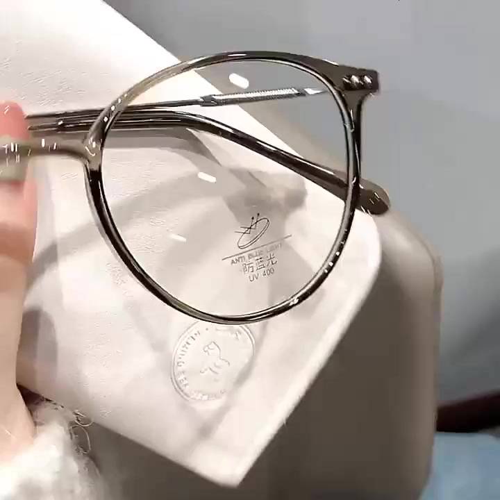Jual WD Kacamata Anti Blue Light Anti Radiasi Blue Ray Gaya Korea 2022 Bentuk Bulat Bahan Metal ...
