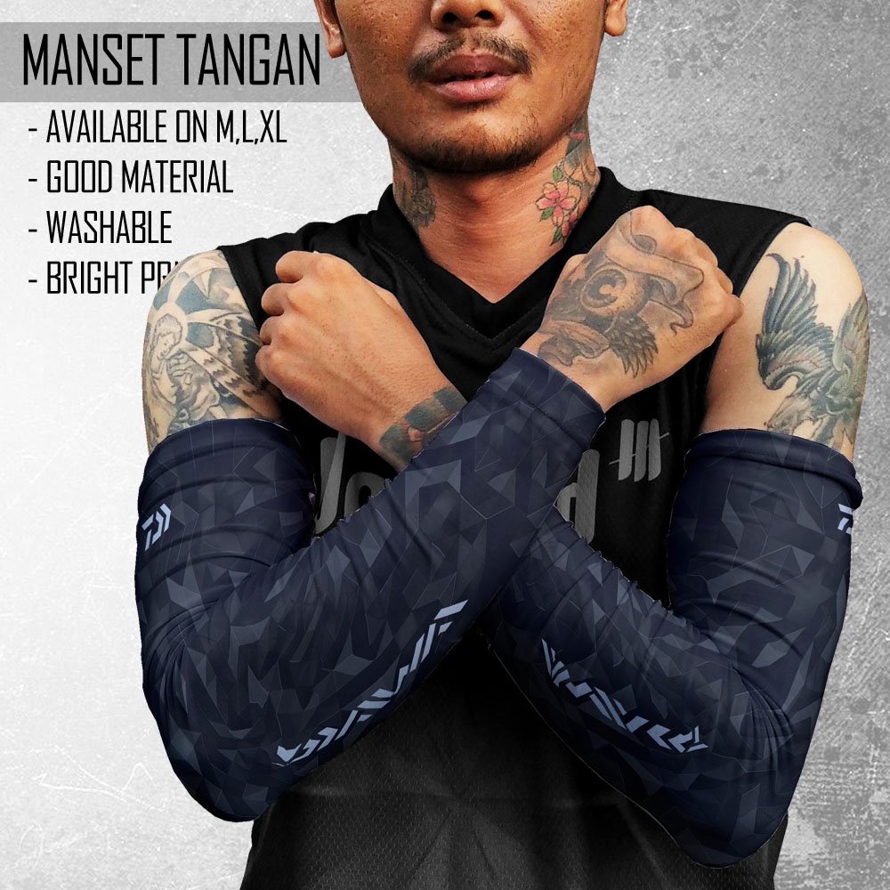 Jual Manset Tangan Arm Sleeve Deker Lengan Pria Wanita Mancing Elastis ...