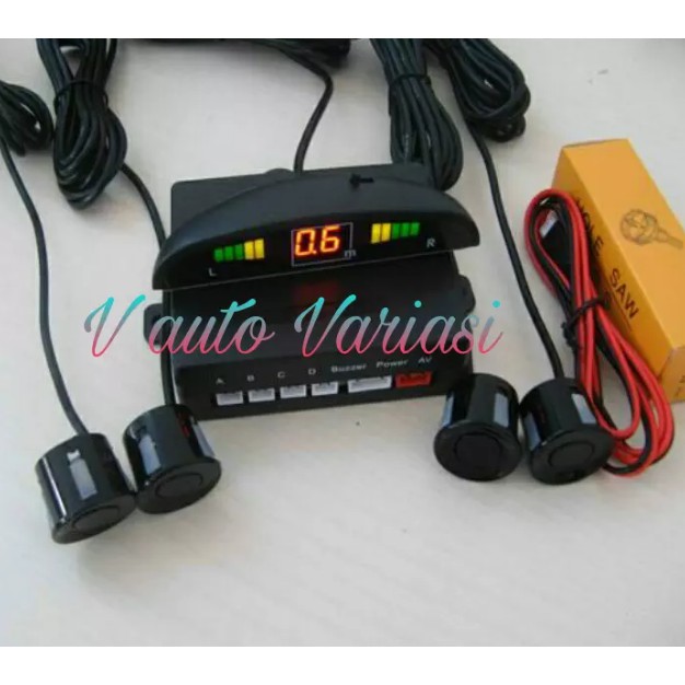 Jual Sensor Parkir Mundur Mobil Parking 4 Titik High Quality Hitam ...